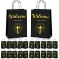 Chuangdi 50 Pcs Church YPF5 Welcome Gift Bags Christian Bags Welcome to ...