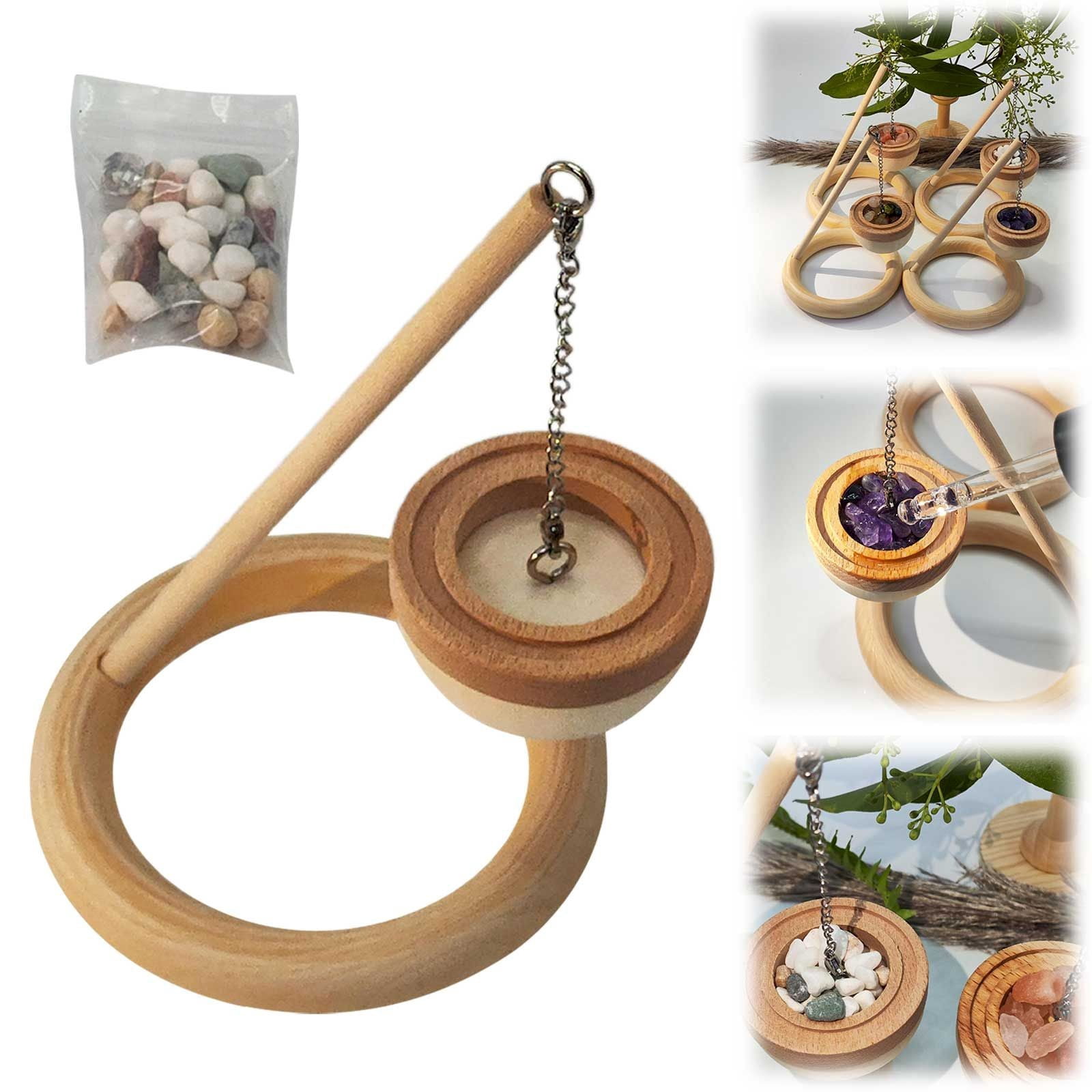 Chuanghe&LP Essential Oil Diffuser, Wood Base, Upgraded Aromatherapy ...