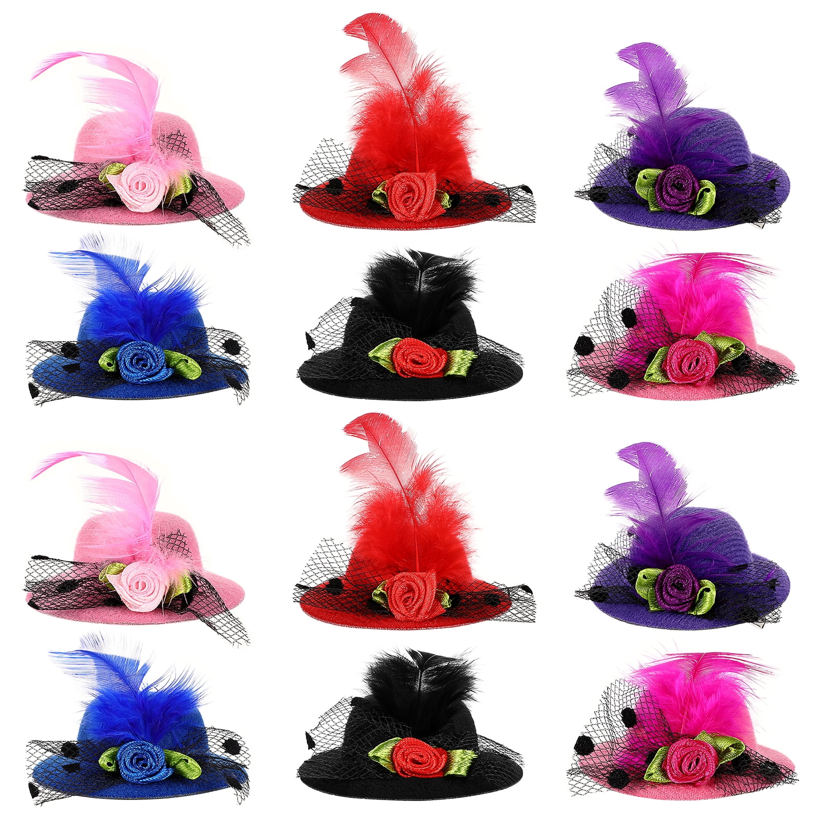 Chuangji 12 Pcs Hair Claw Clips Kids Dress Barrettes for Girls Girls ...