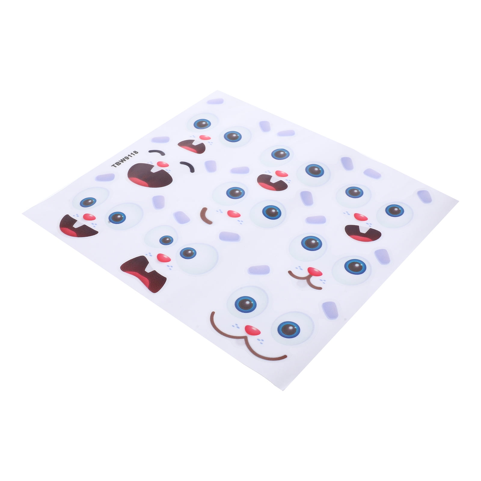 Chuangji Easter Rabbit Face Expression Sticker Creative Glass Sticker ...