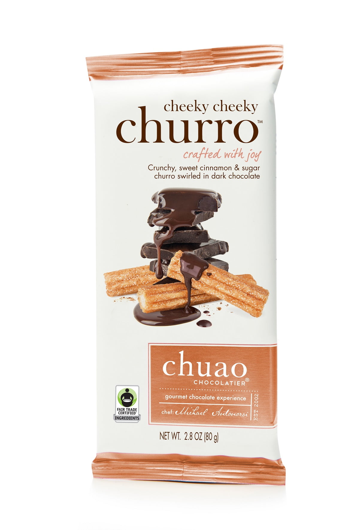Chuao Cheeky Cheeky Churro Chocolate Bar, 2.8 oz - Walmart.com