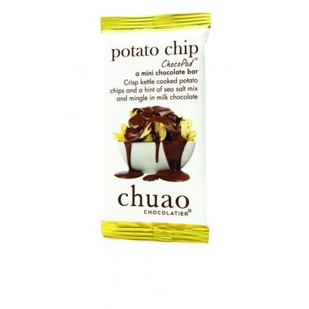 Chuao Chocolatier 900344 Potato Chip ChocoPod Mini Bar - 24 Mini Bars ...
