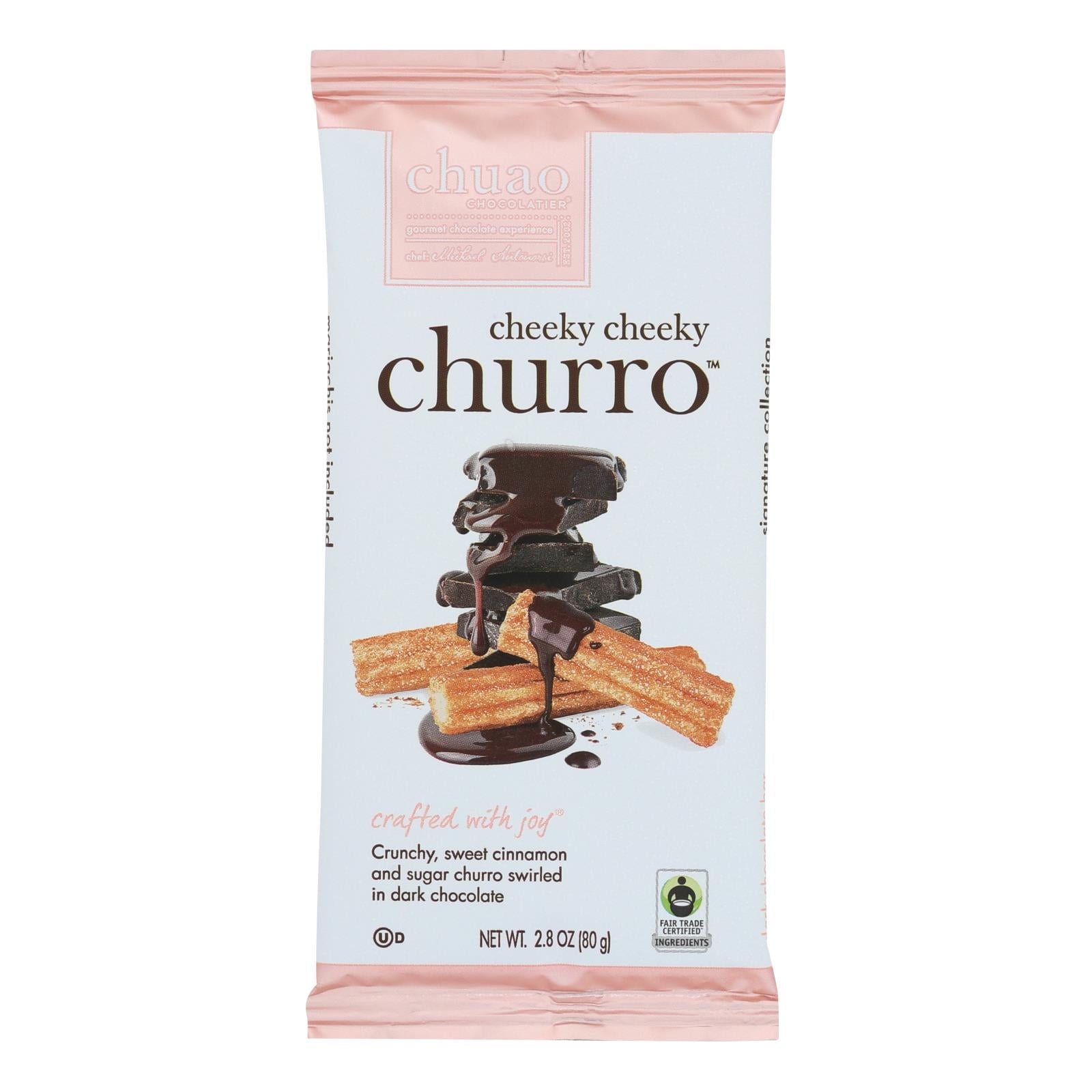 Chuao Chocolatier - Bar Cheeky Cheeky Churro - Case of 12 - 2.8 OZ ...