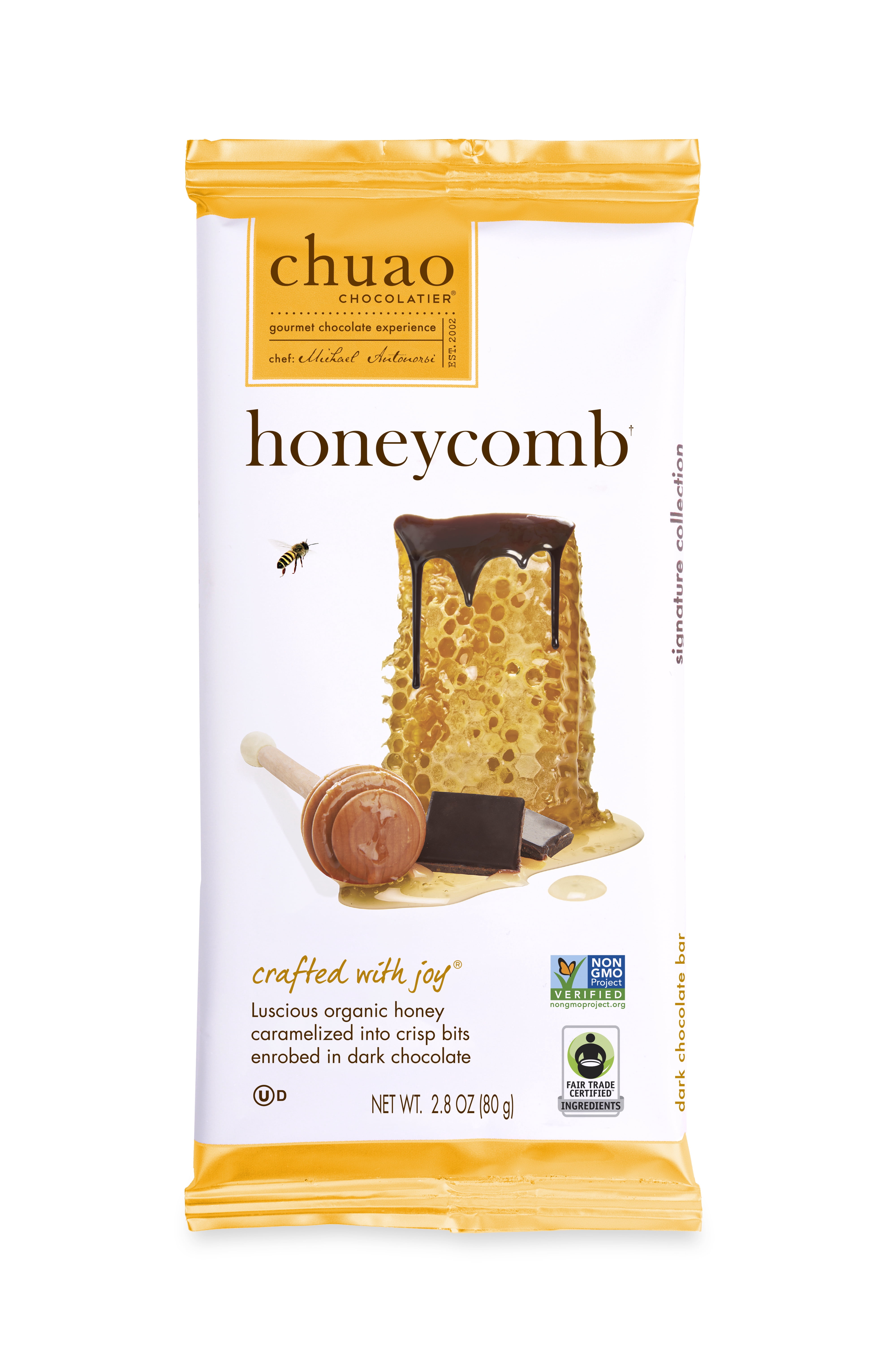 Chuao Chocolatier Bar, Honeycomb, 2.8 oz - Walmart.com