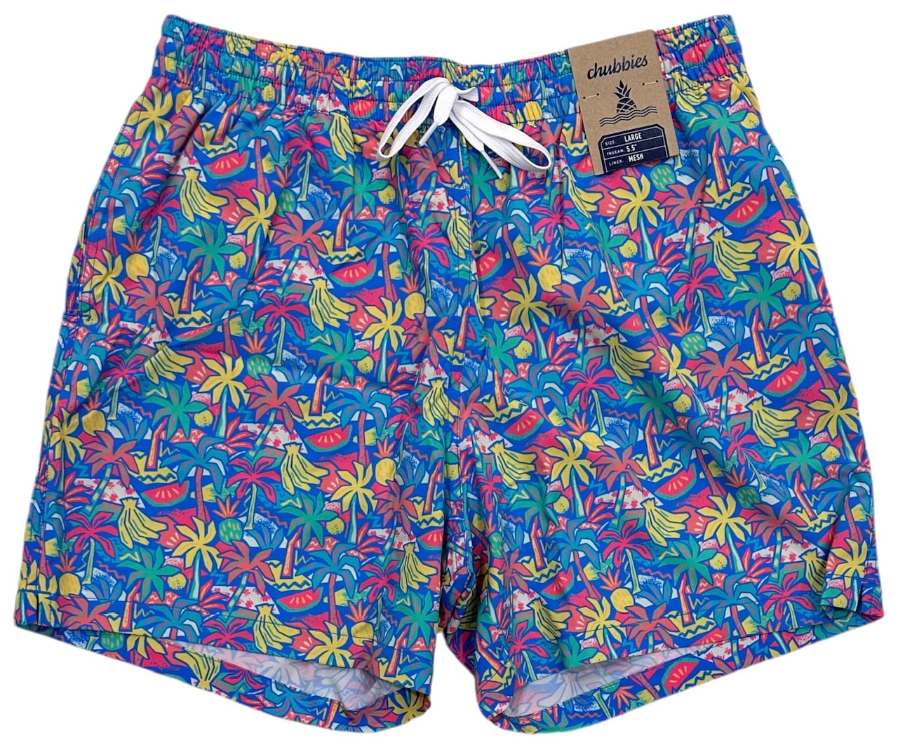 Chubbies Men's Classic Swim Trunks 5.5" The Tropical Bunches Lined ...