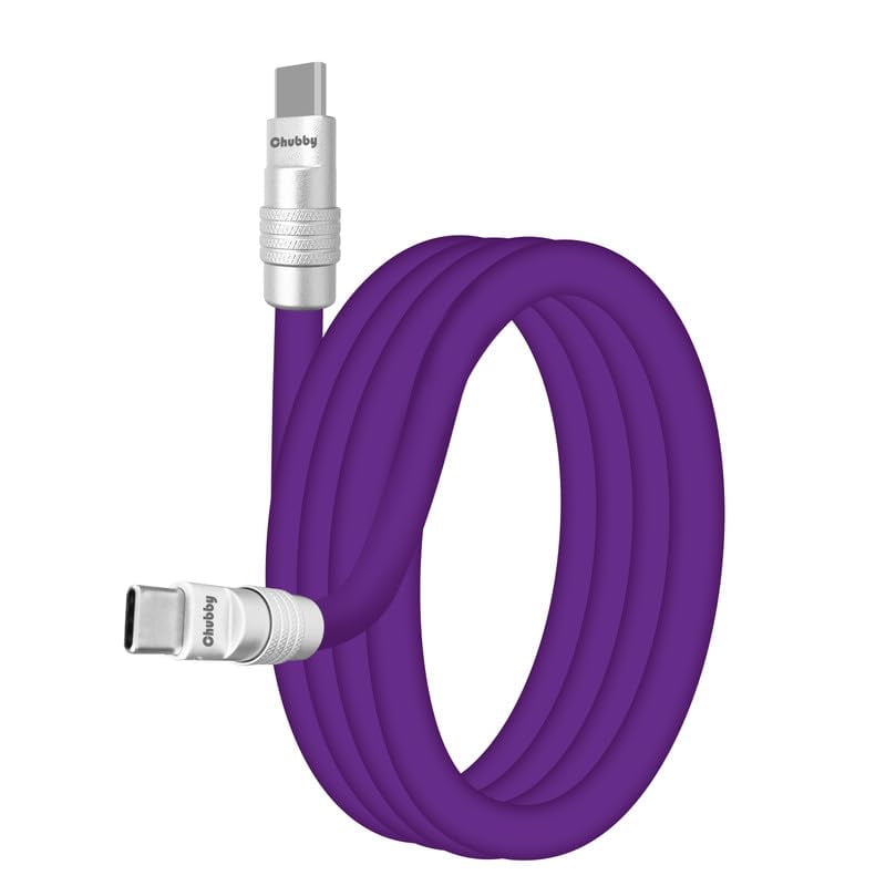 Chubby 3.0 Fast Charging Cable Durable Soft Silicone Usb C Cable 240W ...