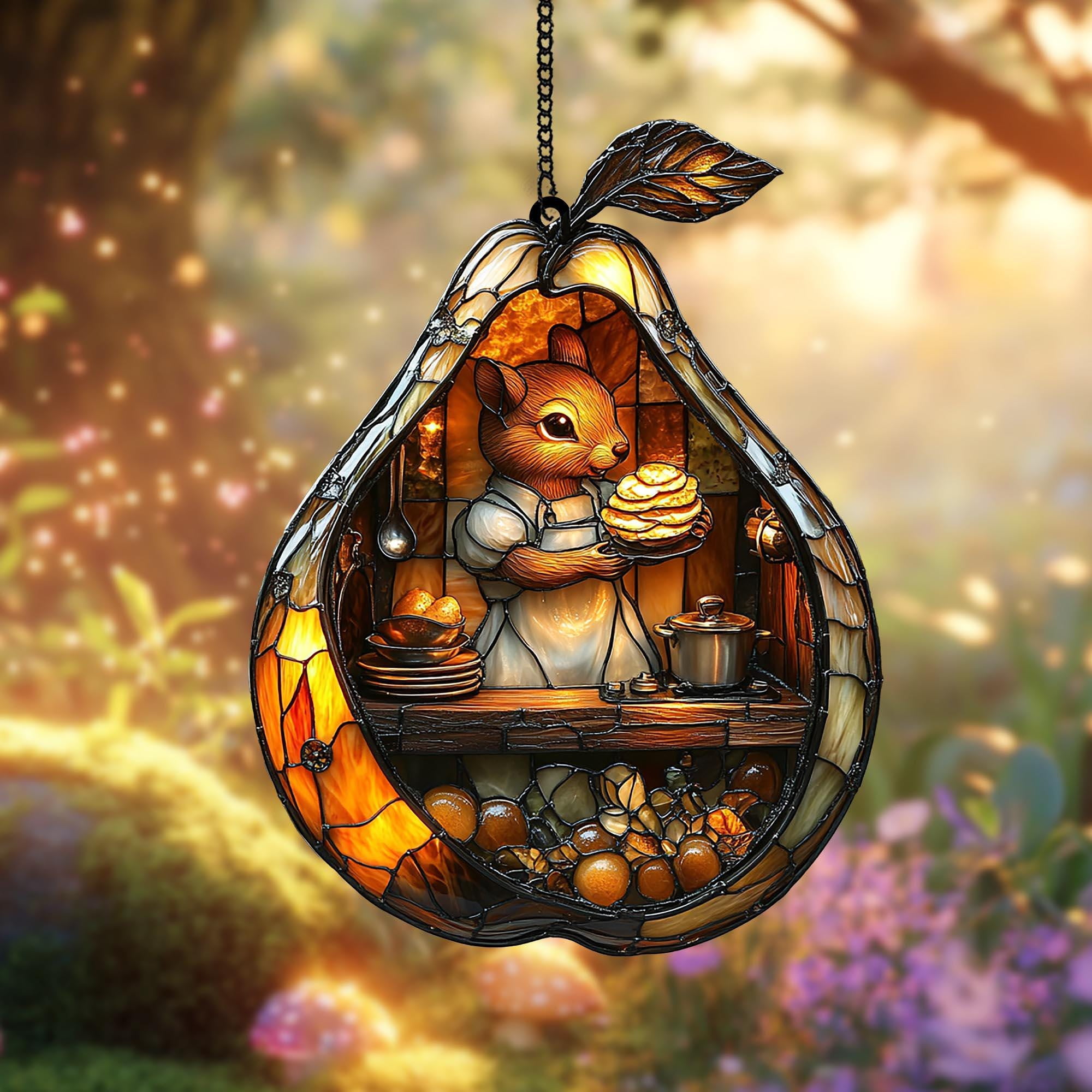 Chubby Chef Mouse with Pancake Stack fullxfull Cozy Kitchen Scene ...