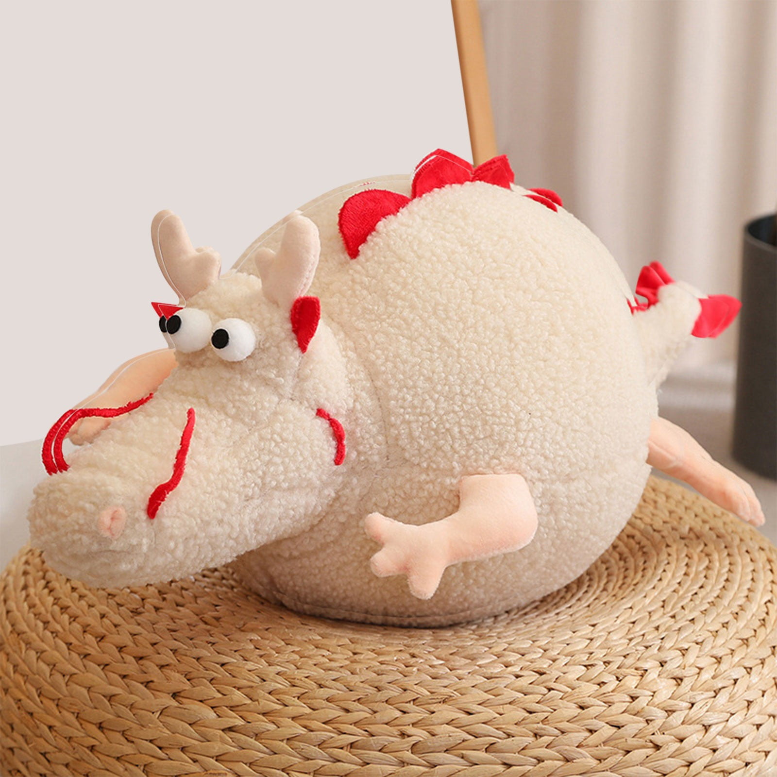 Chubby Chinese Dragon Plush Toy Cartoon Blue Chinese Dragon Stuffed ...