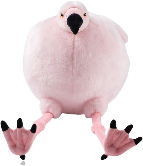 Chubby Flamingo Plush Toy, Fat Flamingo Stuffed Animals Toys Doll, Soft ...