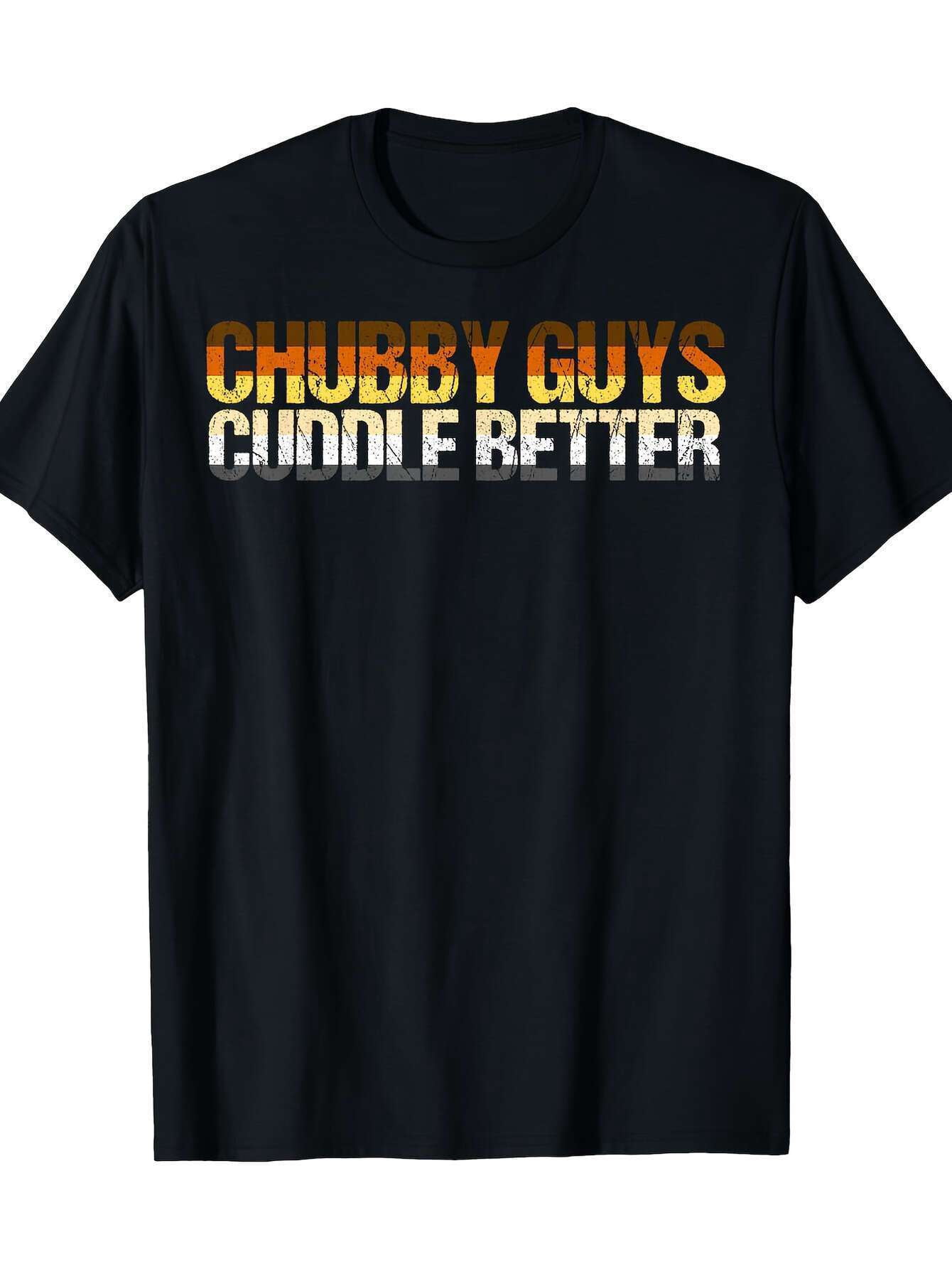 Chubby Guys Cuddle Better Gay Bear Flag T-Shirt - 100% Pure Cotton ...