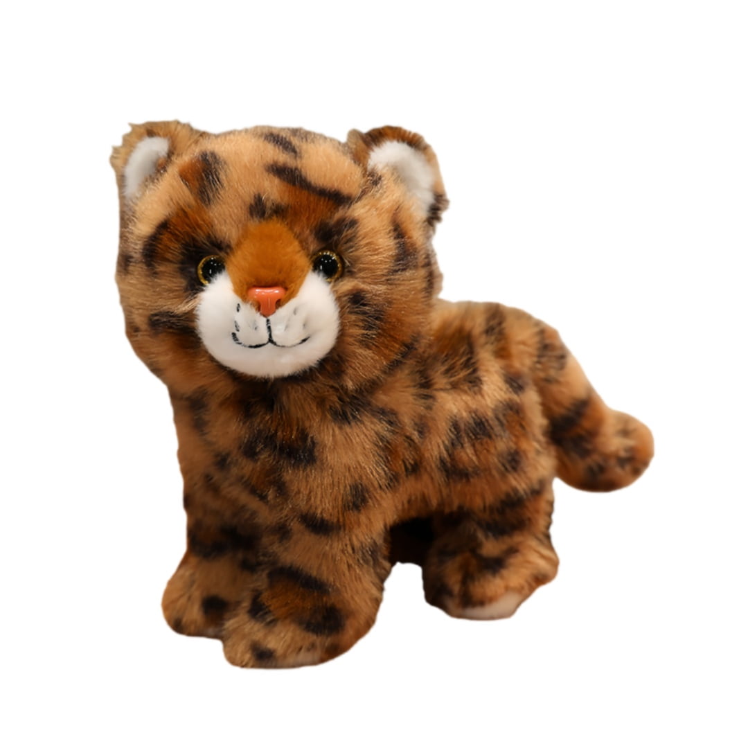 Chubby Leopard Stuffed Animal - 7.9in Cute Soft Plush Cheetah Stuffed ...