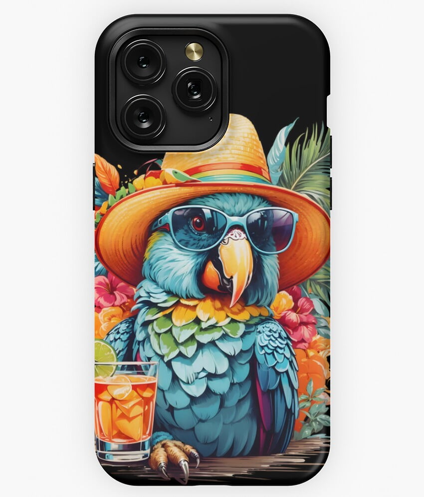 Chubby Parrot with Refreshing and Sunglasses - Creative Art M97 A8337 ...