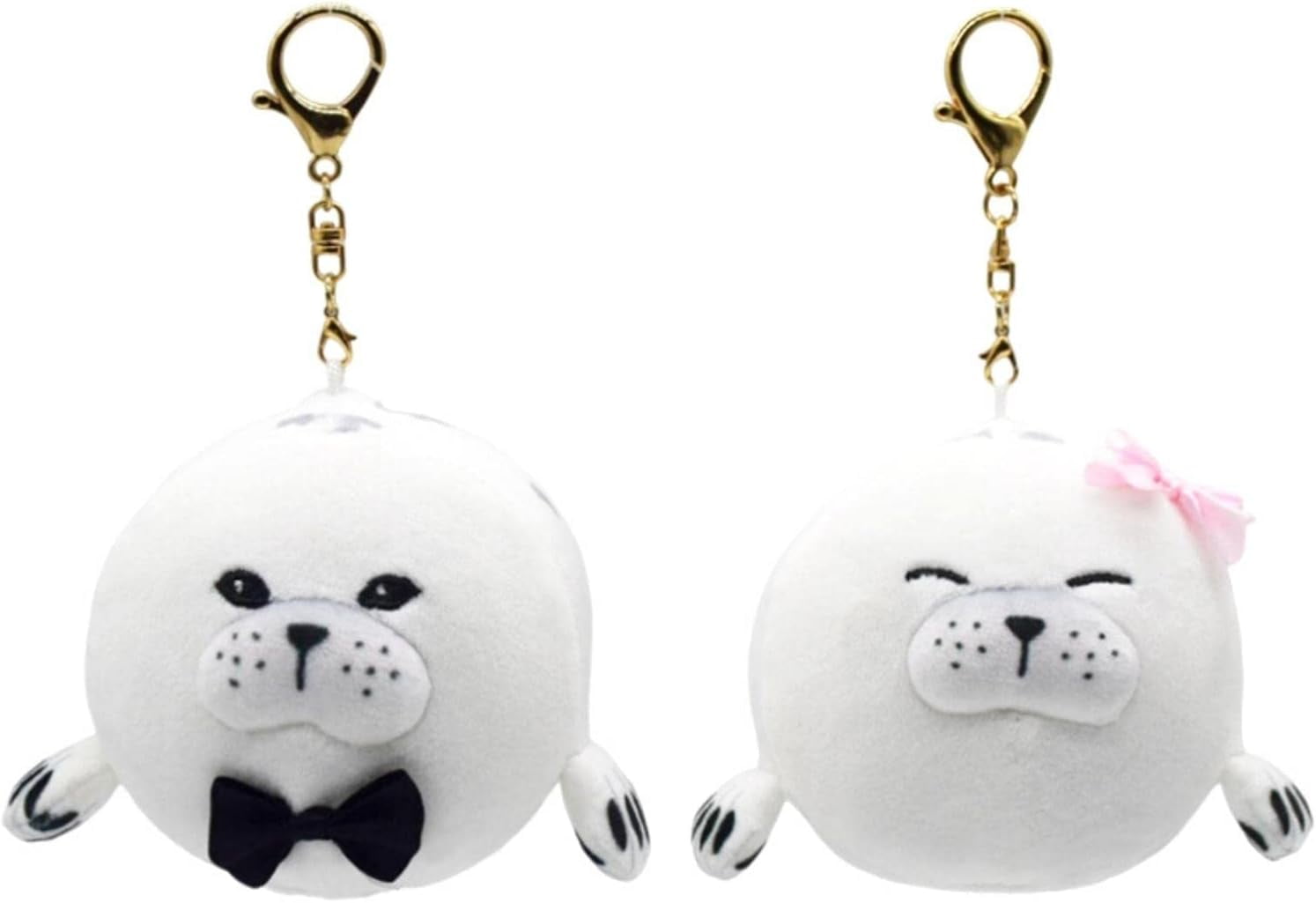 Chubby Seal Stuffed Animal Plush Toy, Cute Couple Seal Plush Bags Purse ...