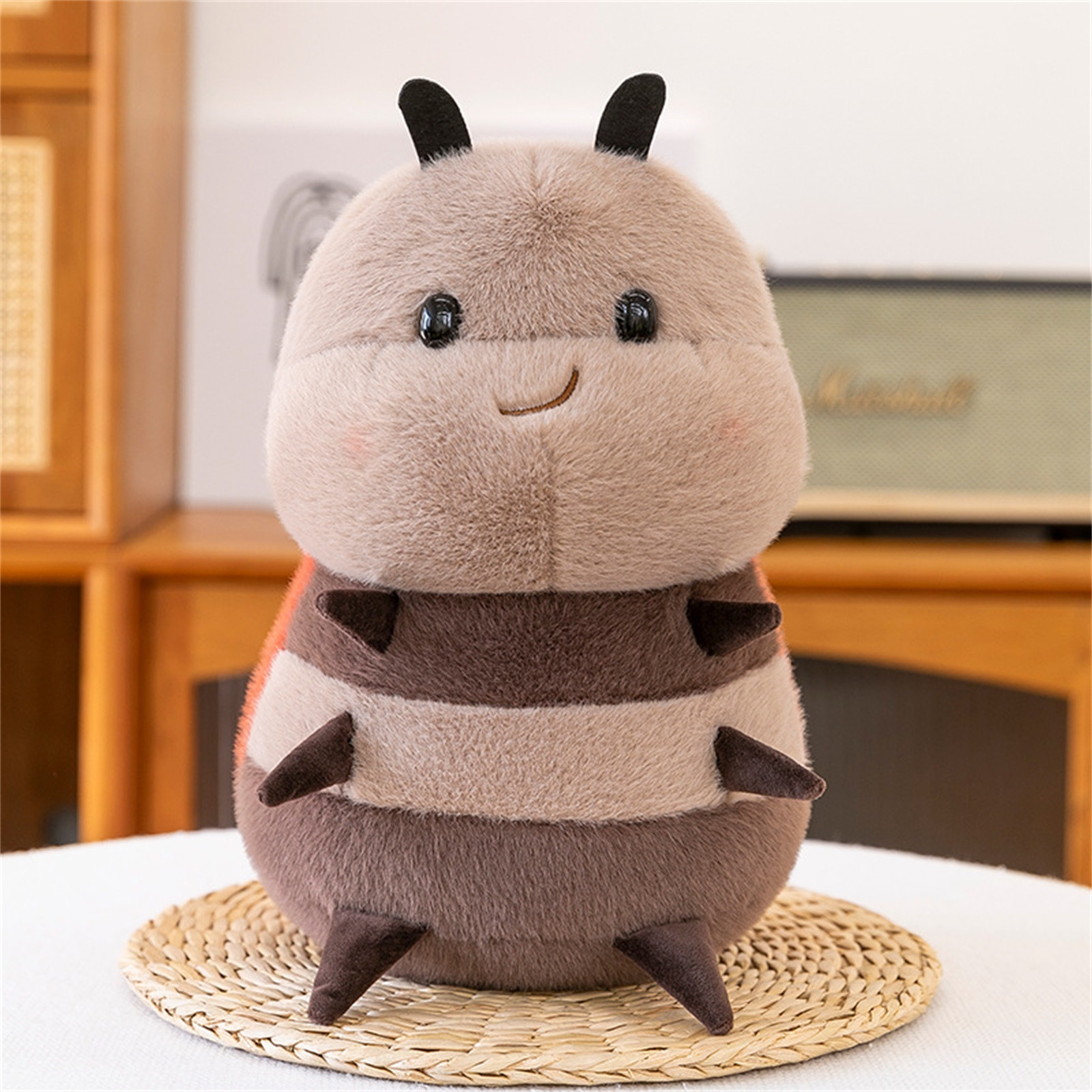Chubby Smiling Ladybug Plush, Lucky Soft Seven-Spotted Ladybug Plush ...