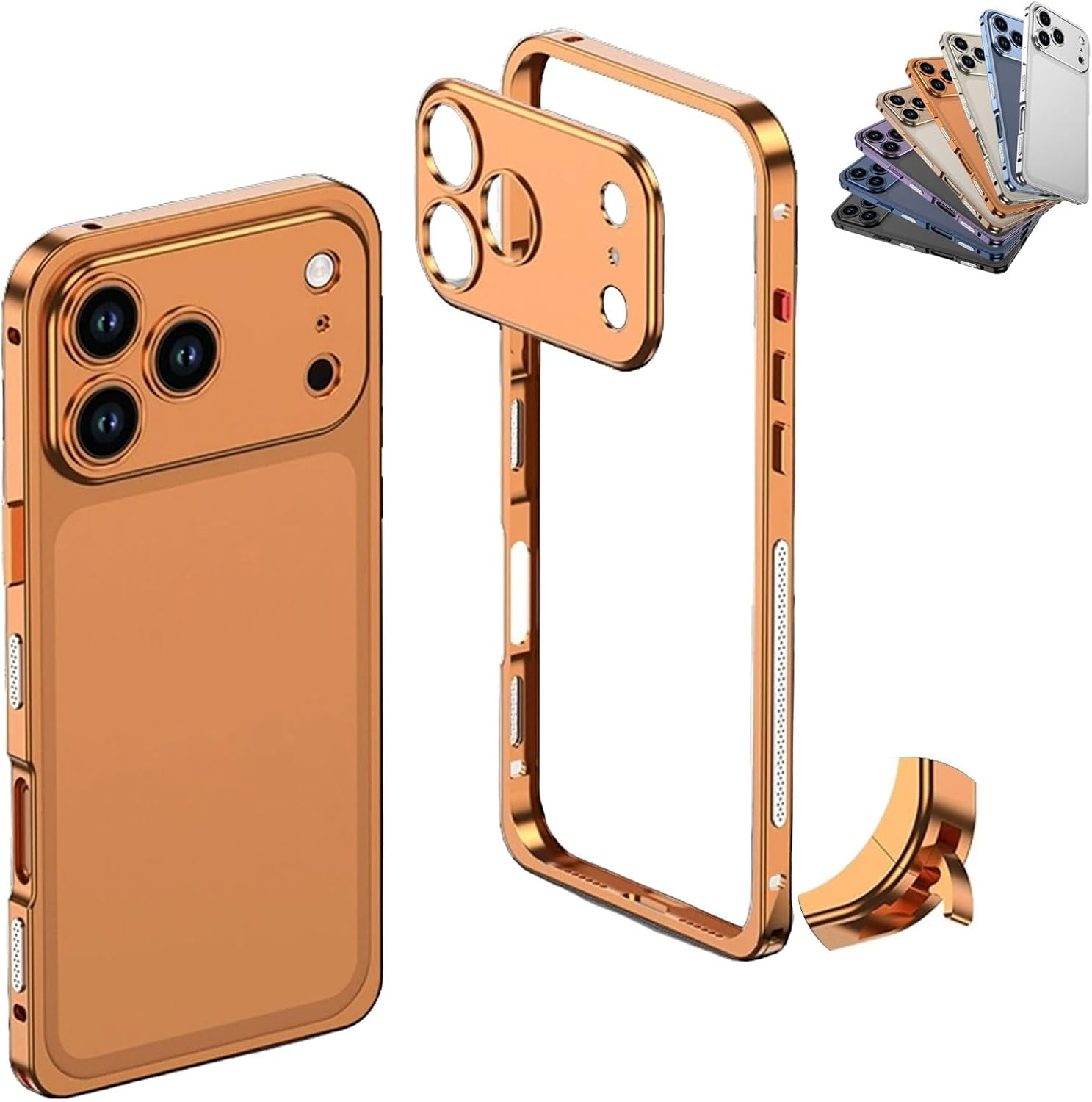 ChubbyCase Ultra-Thin Metal Frame Heat Dissipation Case with Detachable ...