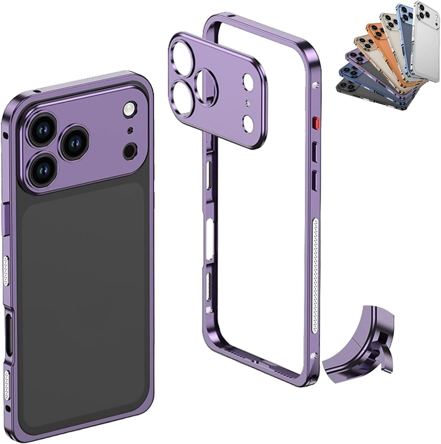 Chubbycase Ultra-Thin Metal Frame Heat Dissipation Case with Lens ...