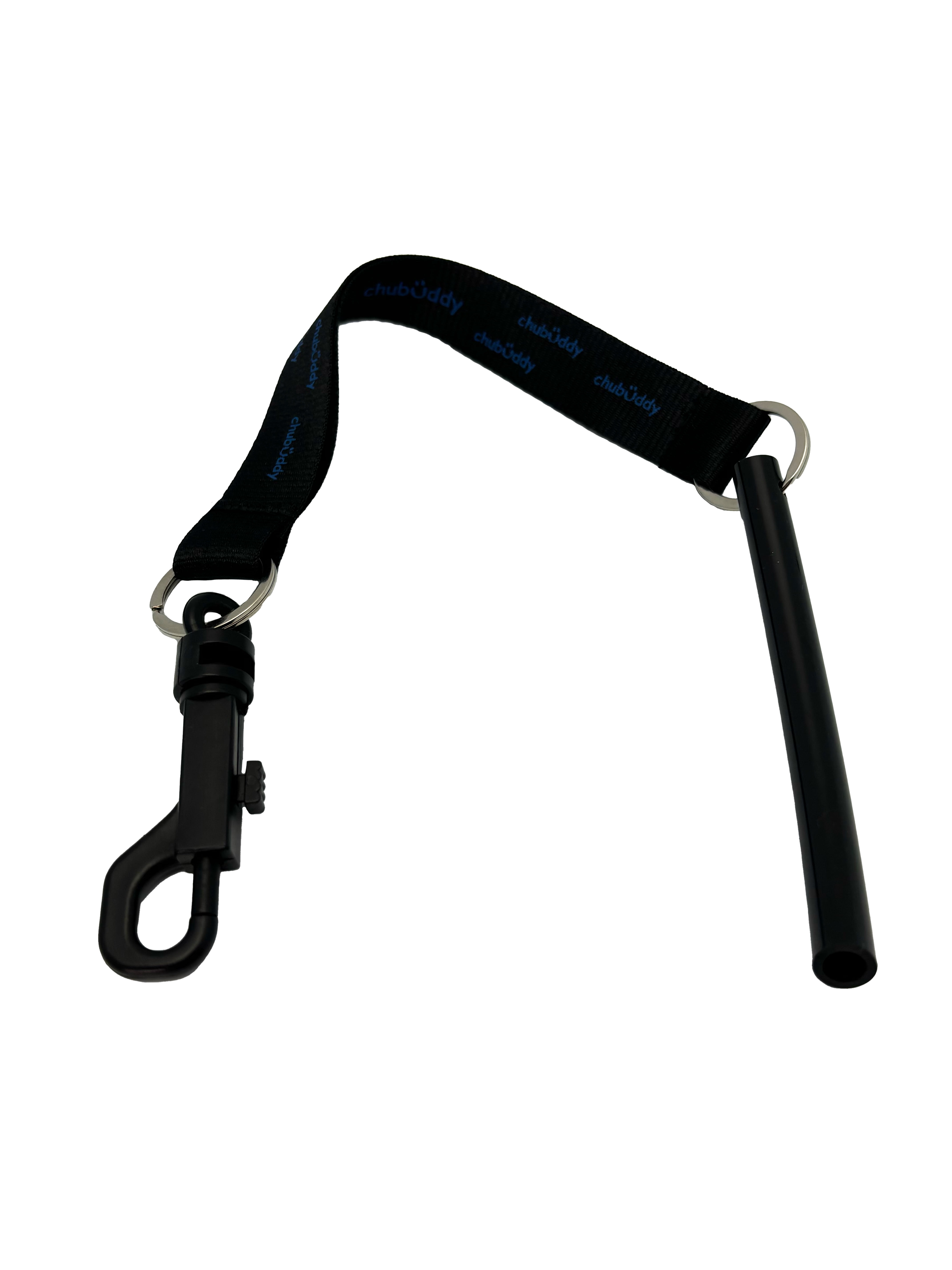 Chubuddy Strong Tube 3/8" Slim Black with 8 inch Clip-on tether for ...