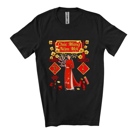 Chuc Mung Nam Moi; Lovely Traditional Lunar New Year Women Vietnamese ...