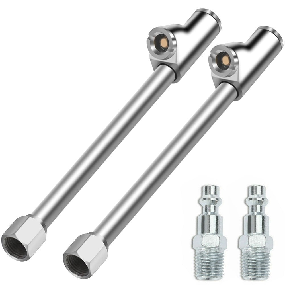 Chuck 2In1 Tire Filler Fnpt Rv Dual Head Inflator 1/4"Compressor Dual ...