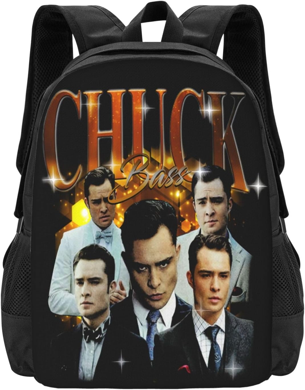 Chuck Bass Backpack Laptop Backpacks Shoulders Travel Bag Lightweight ...