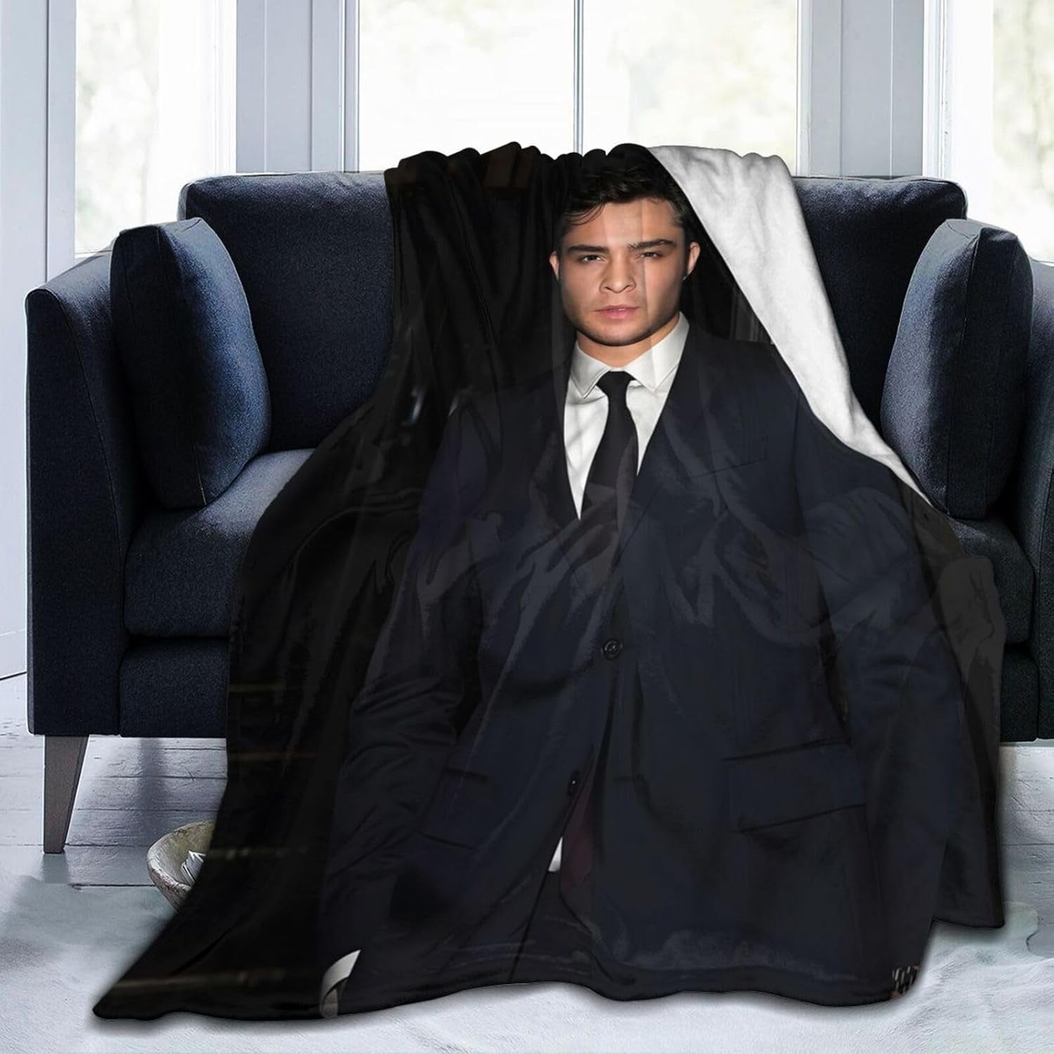 Chuck Bass Fleece Blanket for Couch - Throw Blanket Lightweight Ed ...