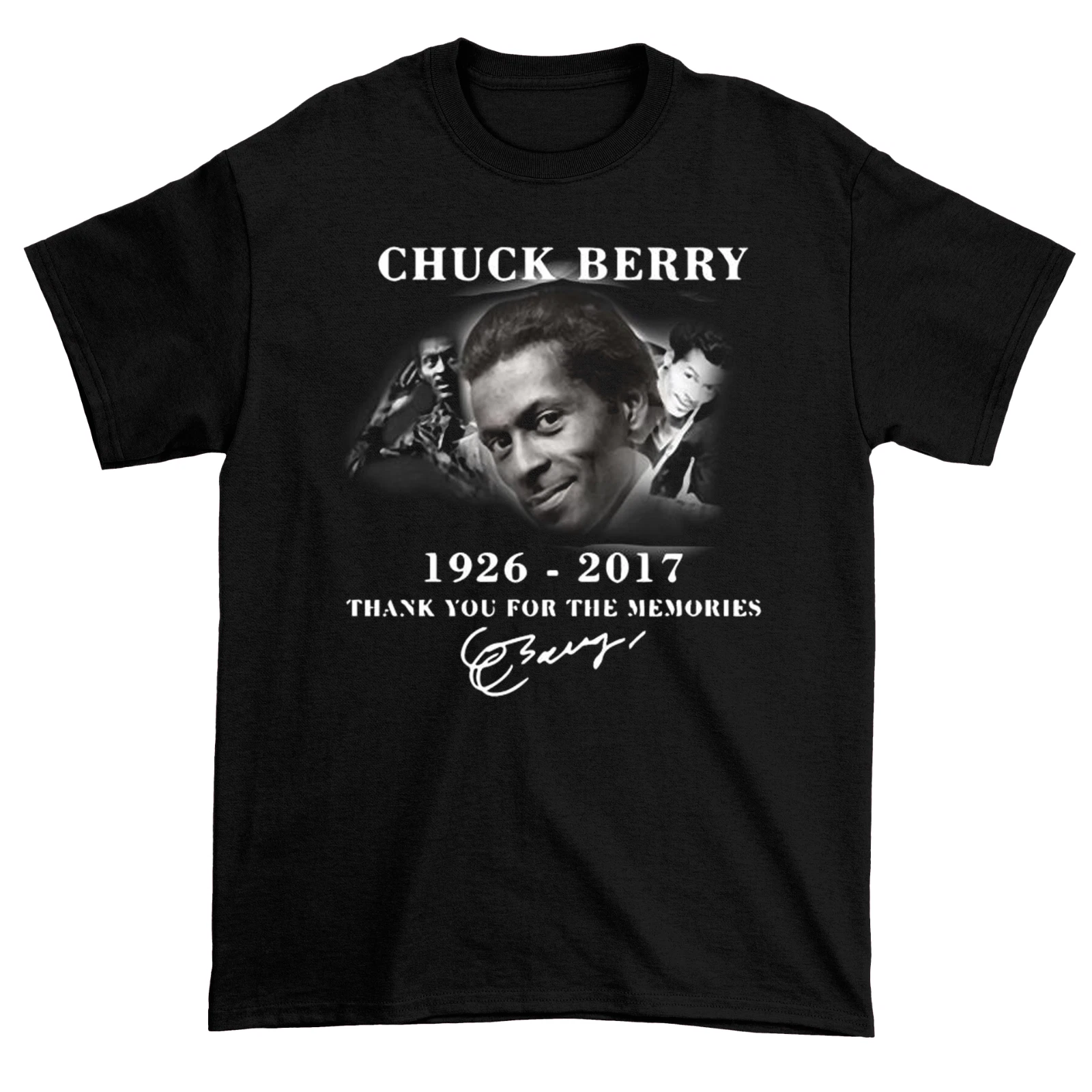Chuck Berry Anniversary Men T-shirt Black Cotton All Sizes S-345XL Free ...