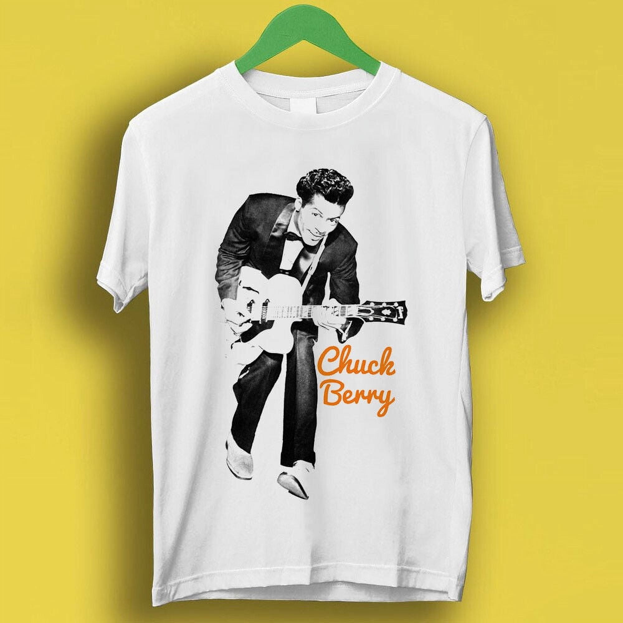 Chuck Berry Guitar Legend Rock N' Roll Retro Music Top Tee T Shirt ...