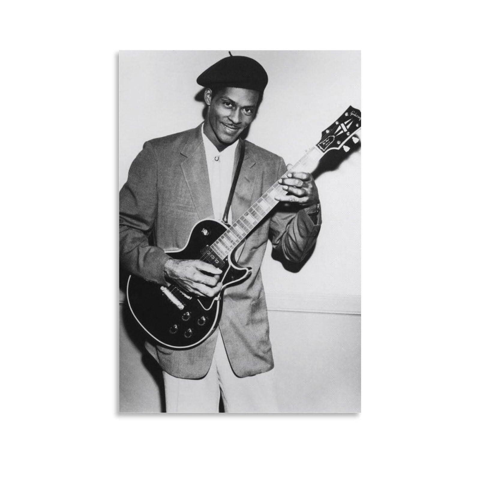 Chuck-Berry Poster Classic Rock Music Retro Rock Posters Style Poster ...