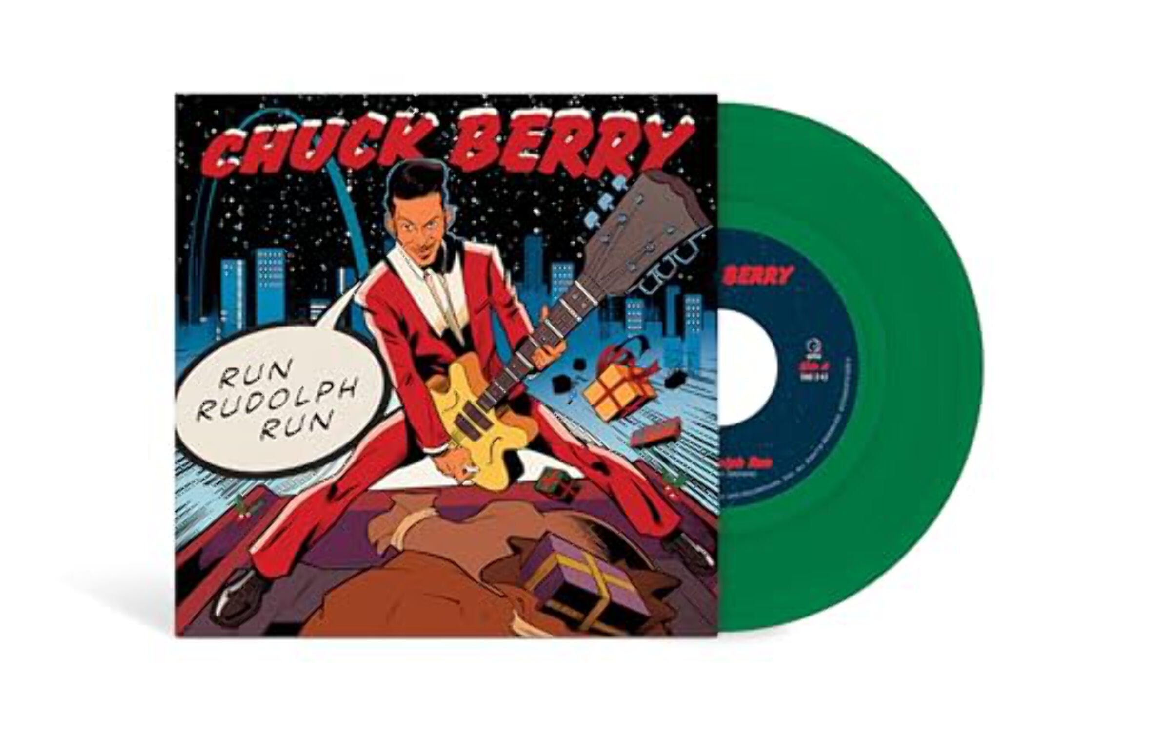 Chuck Berry Run Rudolph Run (Evergreen Colored Vinyl) (7" Single ...