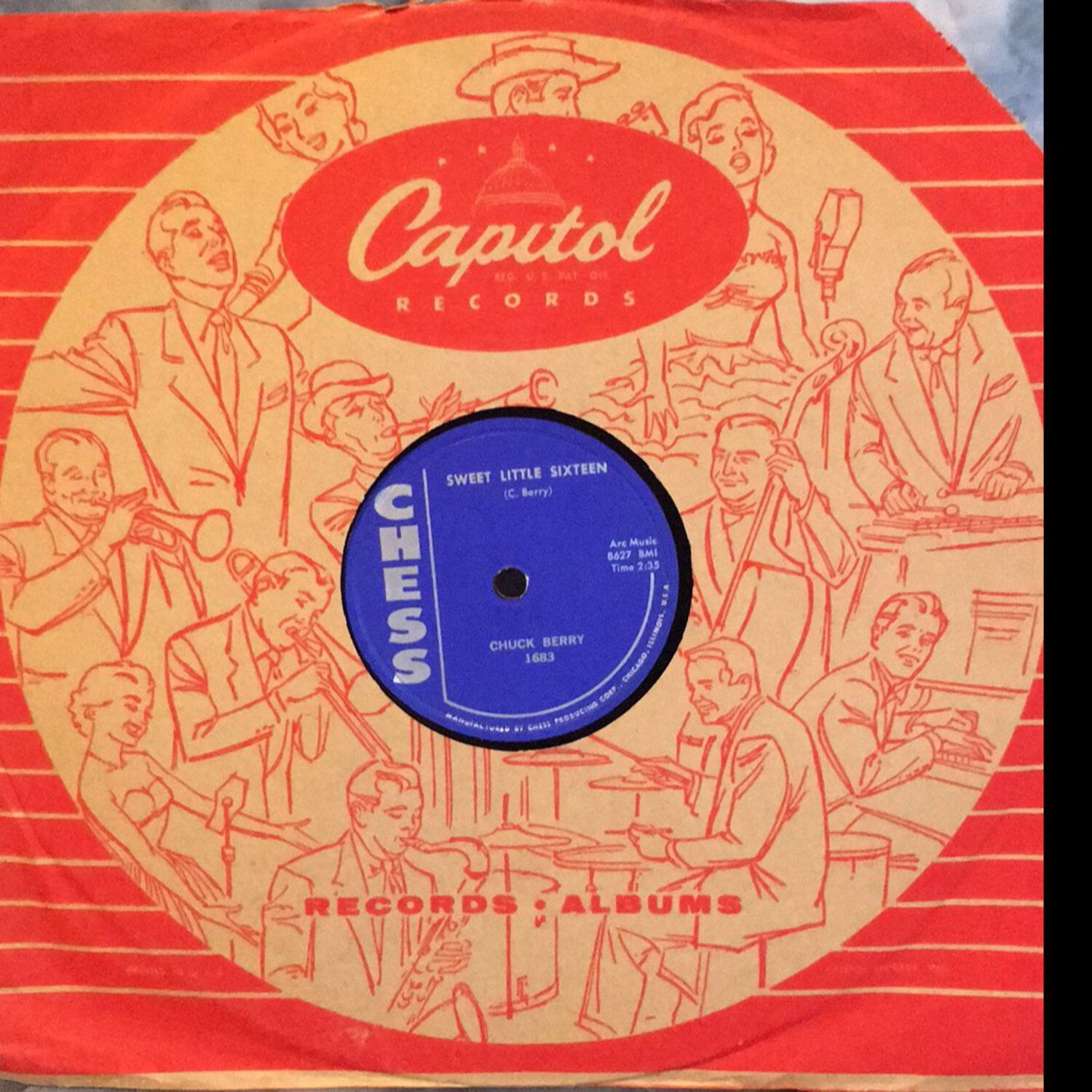 Chuck Berry Sweet Little Sixteen 1958 Original 78 RPM Recording ...