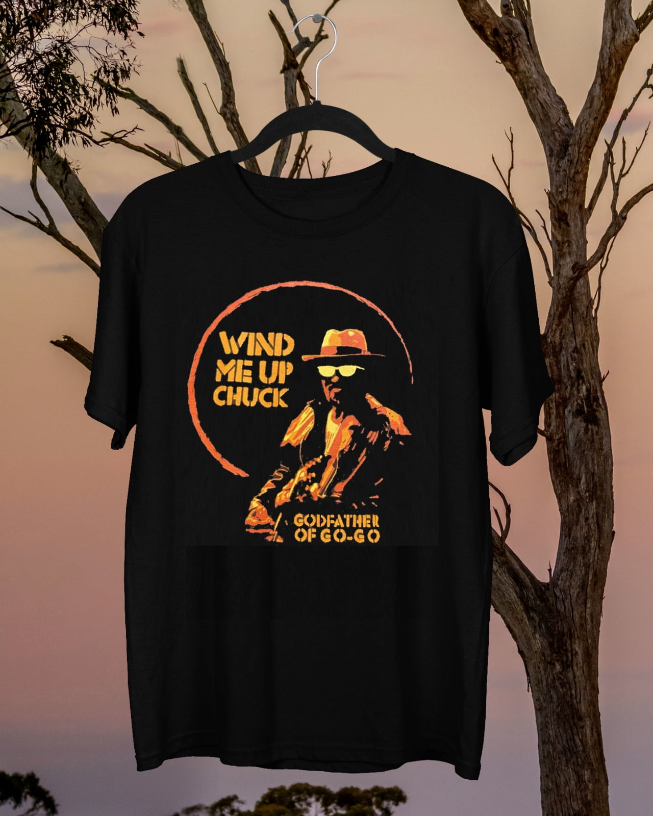 Chuck Brown The Godfather Of Go-Go Wind Me Up Chuck Unisex T-Shirt Full ...