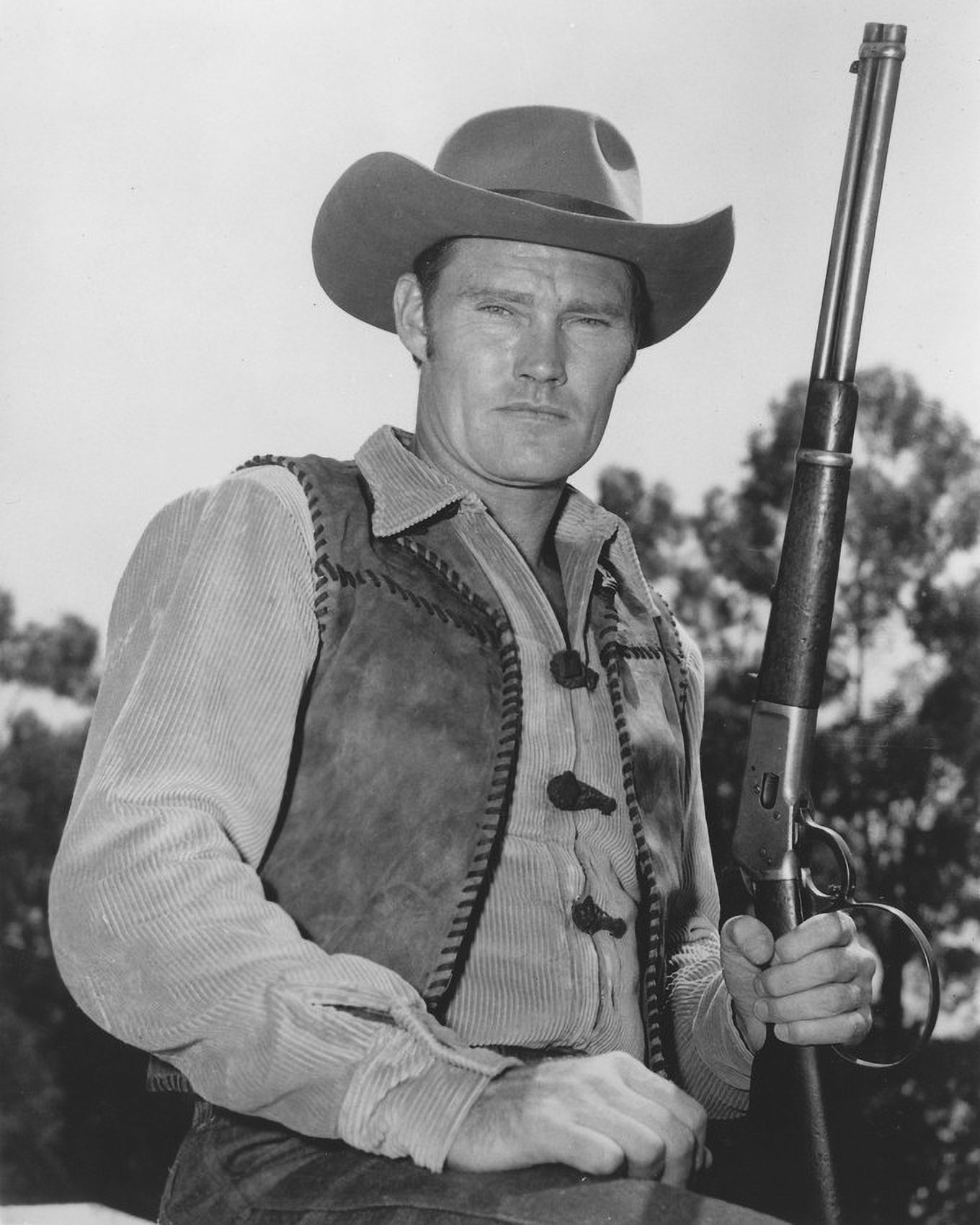 Chuck Connors Rifleman Rifle To Side 24x36 Classic Hollywood Poster ...