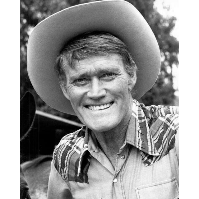 Chuck Connors smiling pose on set of Branded TV series 8x10 photo ...