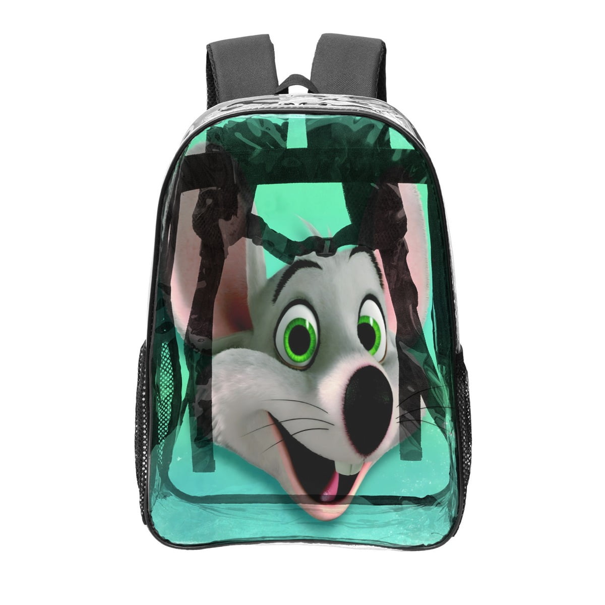 Chuck E Cheese Pattern Transparent Backpack Lightweight And fashionable ...
