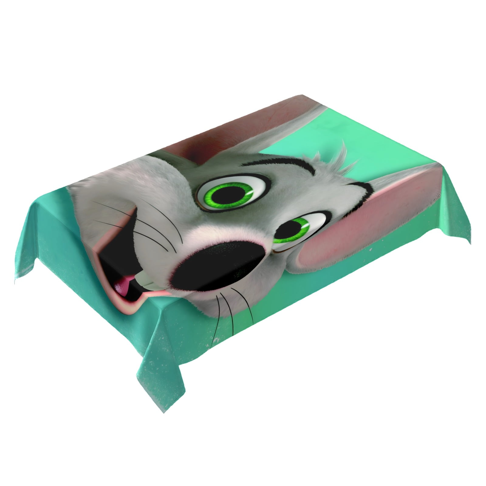 Chuck E Cheese Themed Square Tablecloth 54 * 72 Inches Durable Stylish ...