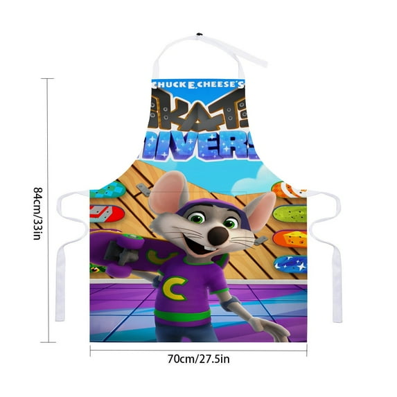 Chuck E Cheese apron with pockets and waterproof design, adjustable for ...