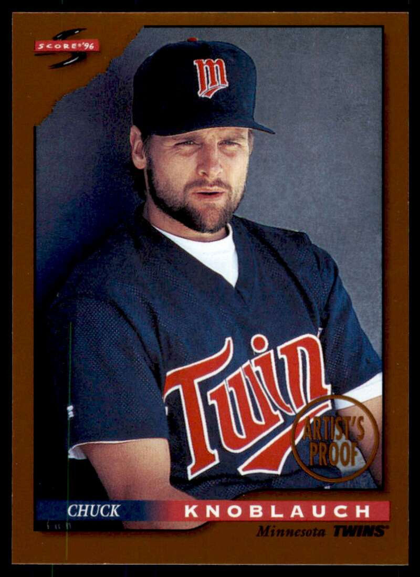 Chuck Knoblauch Card 1996 Score Dugout Collection Artist's Proofs ...