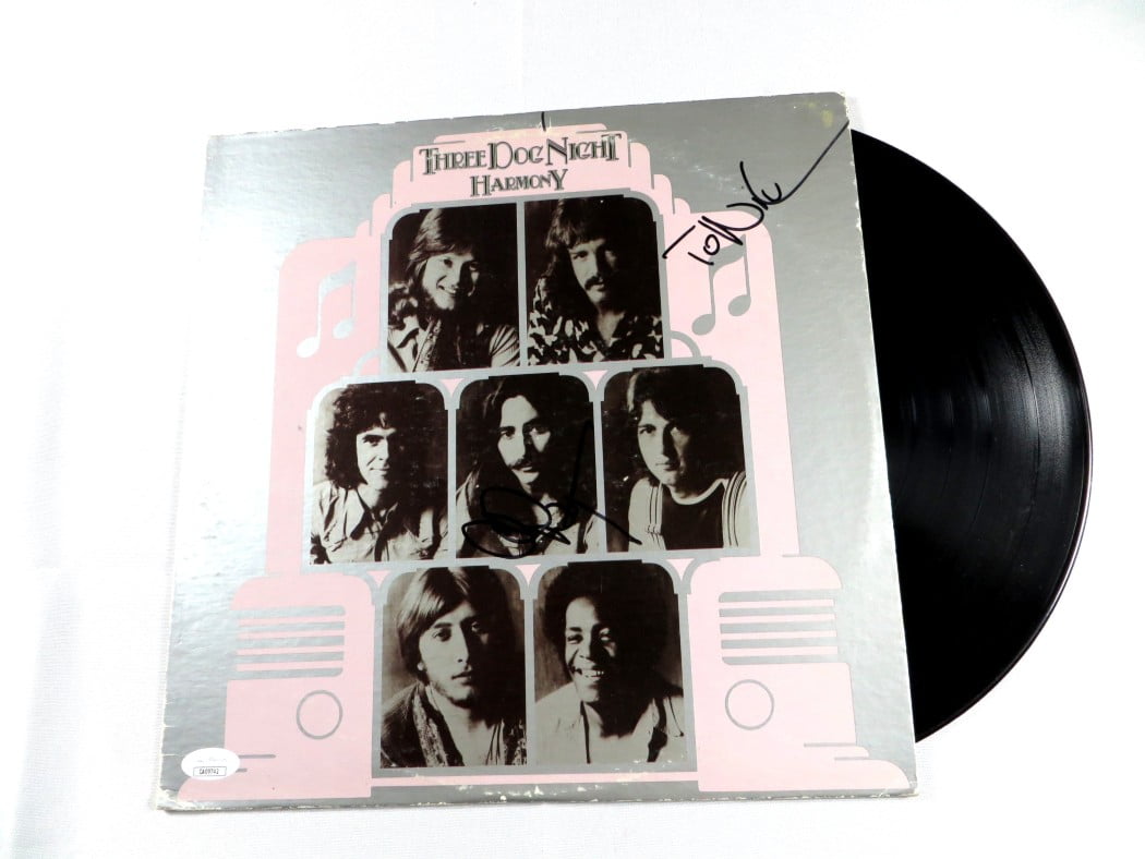 Chuck Negron Signed Autographed Record Album Cover Three Dog Night JSA ...