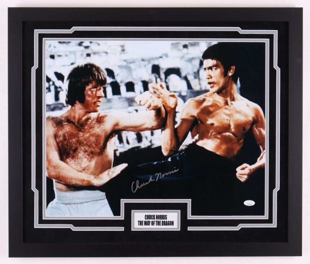 Chuck Norris Signed Autographed Framed 11x14 Photo JSA Authenticted #2 ...