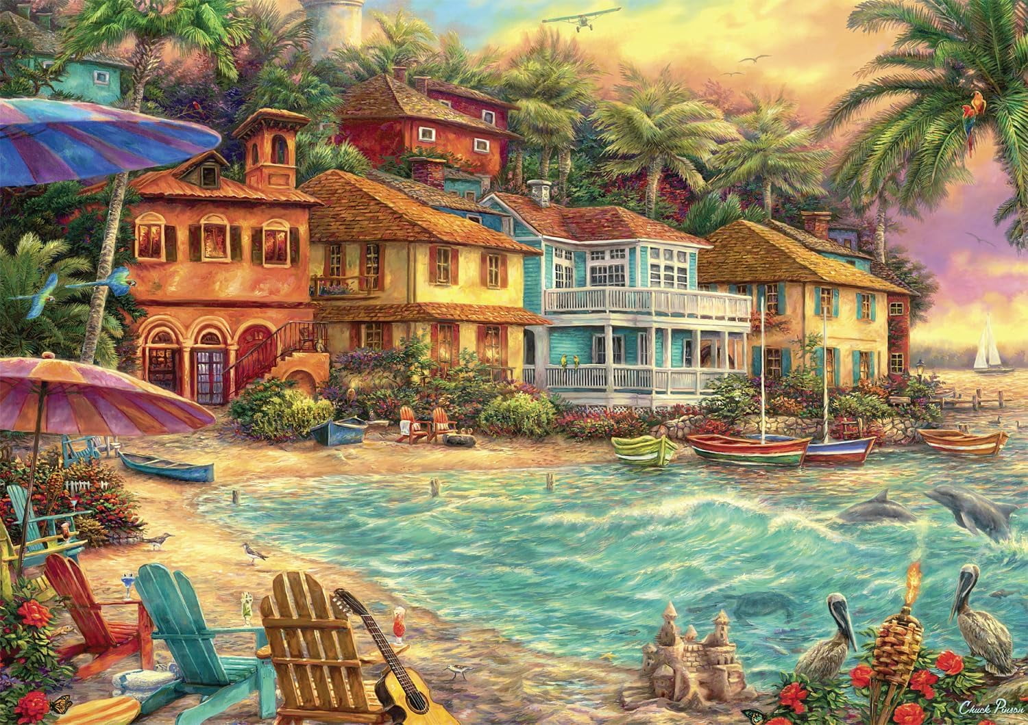 Chuck Pinson Island Time 300 Large Piece Jigsaw Puzzle for Adults ...