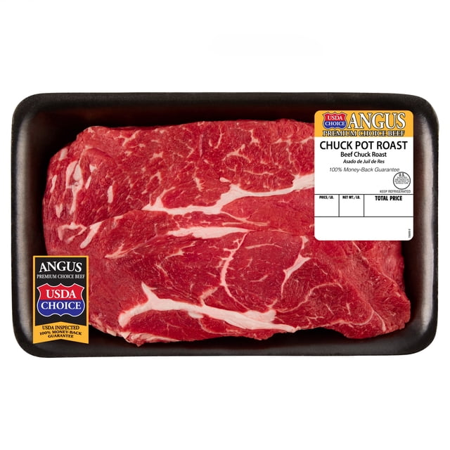 Chuck Roast, Angus, Tray - Beef cuts for personal services - Walmart ...