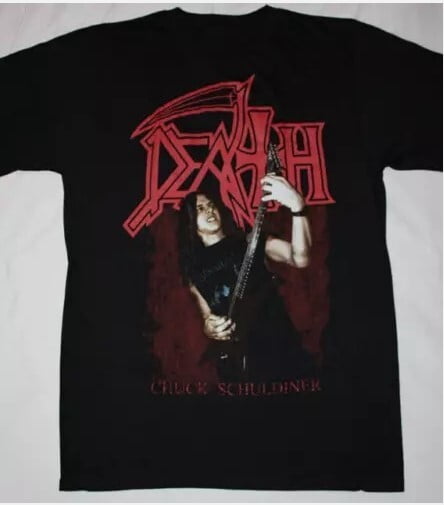 Chuck Schuldiner Member Band Death Black Cotton Size S-4XL Shirt Unisex ...