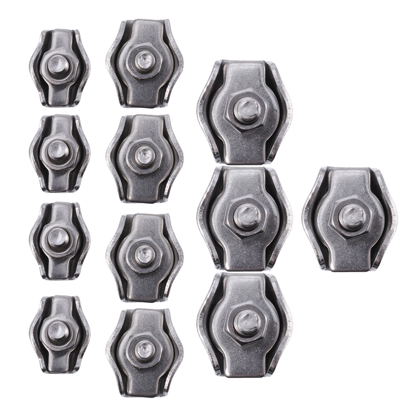 Stainless Steel Single Card Head Clips for Rope Corrosion Resistant 12 ...