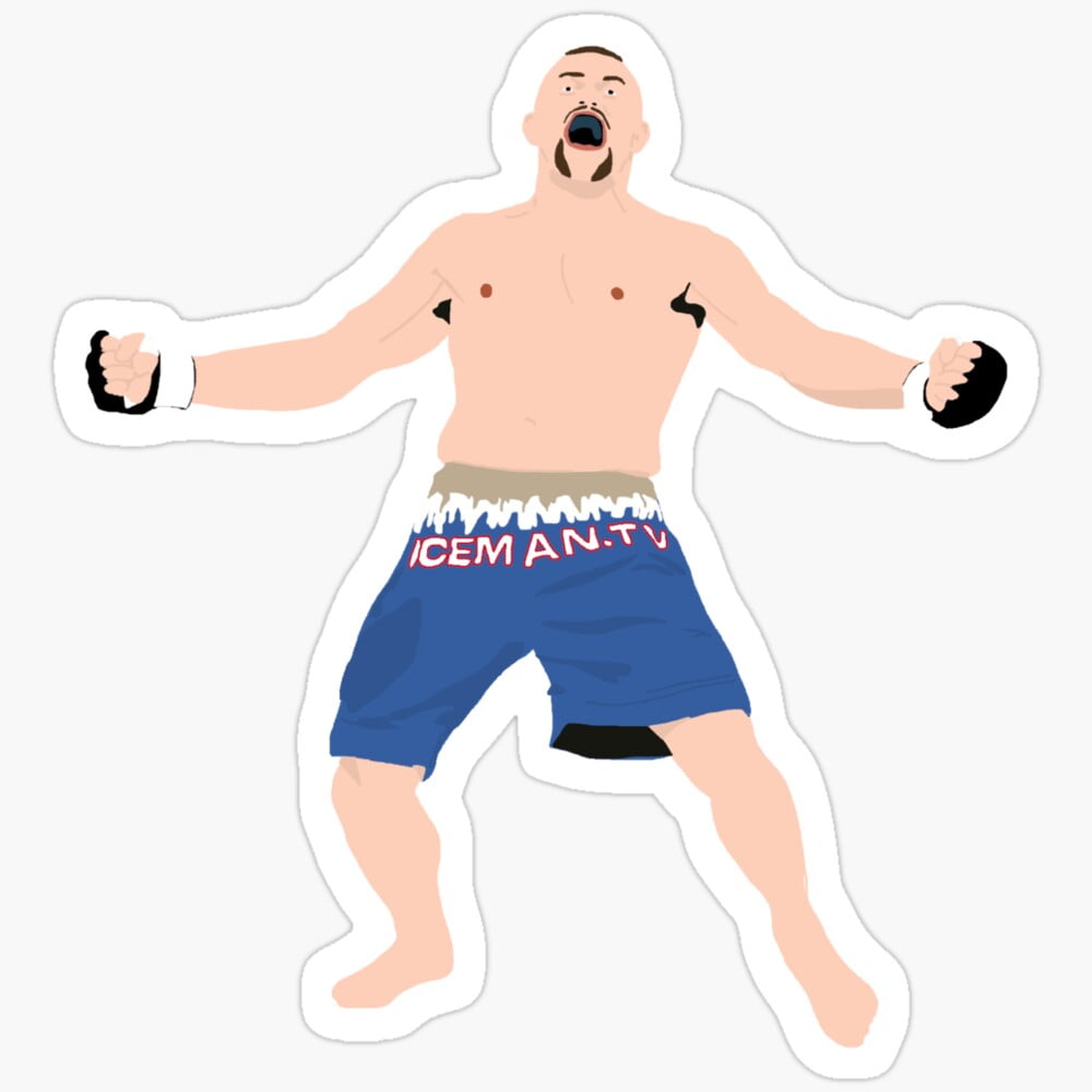 Chuck The Iceman Liddell Sticker Phone Decal Water Bottle Stickers Car ...