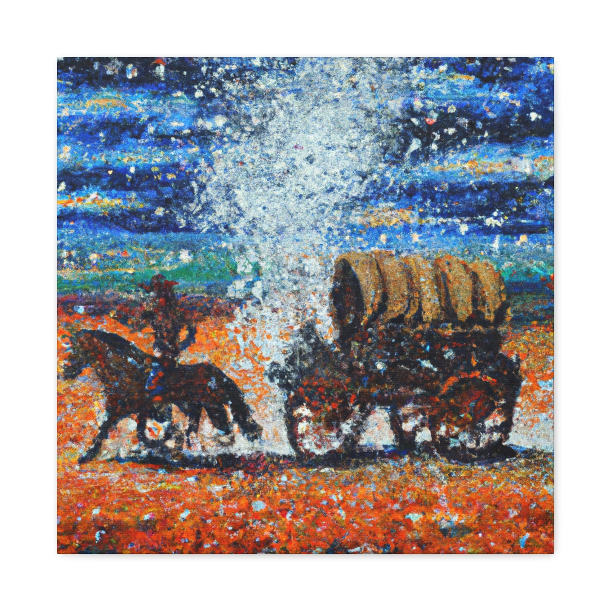 "Chuck Wagon in Pointillism" - Canvas - Walmart.com