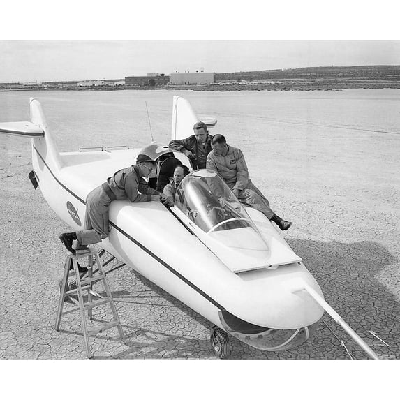 Chuck Yeager in M2-F1 Lifting Body Style - A - 12x18 Inch Laminated ...