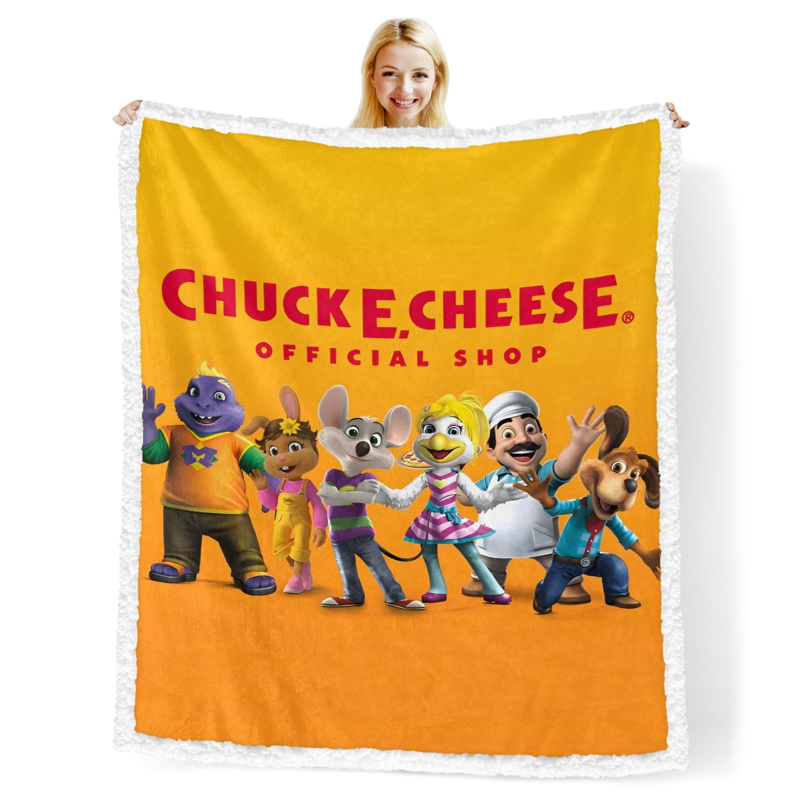 Chuck e Cheese High Definition Pattern 50 * 60 inch Flange Velvet ...