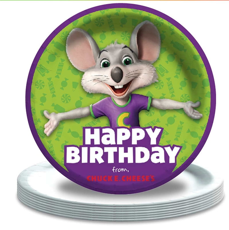 Chuck e Cheese Plates Party Supplies Birthday Decorations Tableware ...