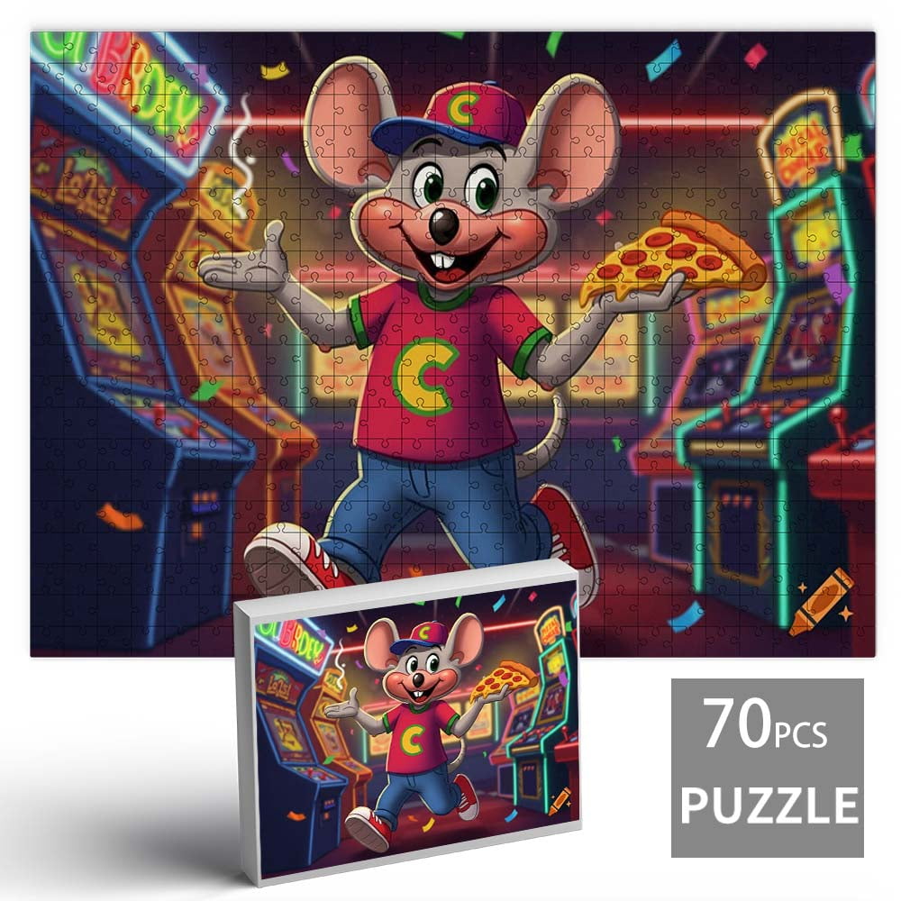 Chuck e Cheese Puzzles for Adults 70 Pieces Teens Hard Difficult Game ...