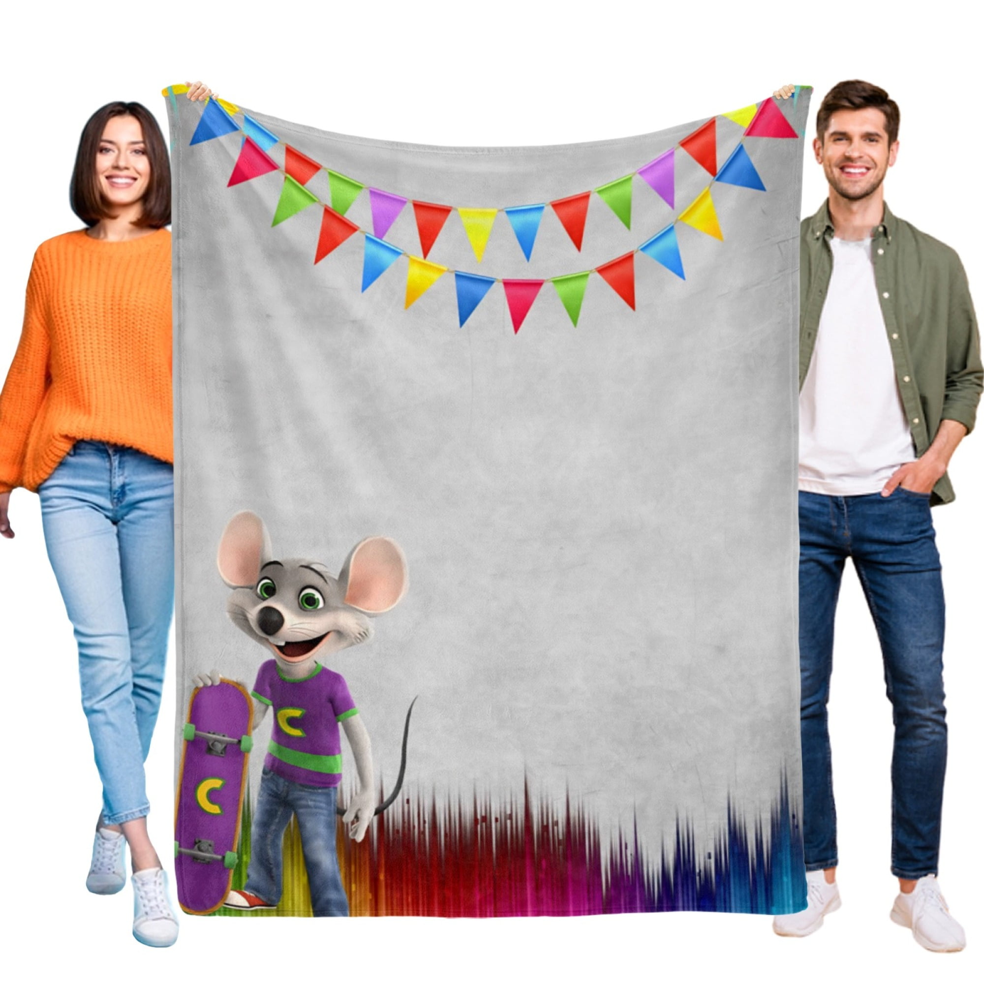 Chuck e Cheese Throw Blanket Gifts for Fans Girls And Boys Women And ...